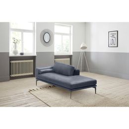 Egoitaliano Ottomane &raquo;Masu, Design trifft super Sitzkomfort, mit toller Detailverarbeitung&laquo; R&uuml;ckenkissen und Armteilrolle f&uuml;r mehr Komfort, mit Metallf&uuml;&szlig;en grau 