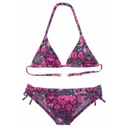 Buffalo M&auml;dchen Triangel-Bikini &raquo;Shari Kids&laquo; im Folklore-Print lila 122/128, N-Gr