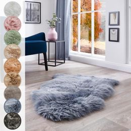 LUXOR living Fellteppich &raquo;Schaffell Namika&laquo; fellf&ouml;rmig 50 mm H&ouml;he echtes Lammfell, weich & flauschig, gro&szlig;e Farbauswahl, in 2 Gr&ouml;&szlig;en grau Lammfell B :