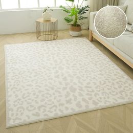 OTTO home Teppich &raquo;Leo, mit trendigem Leopardenmuster, waschbar&laquo; rechteckig 12 mm H&ouml;he kuschelig & weich, modern, Animal Print, Wohnzimmer, 