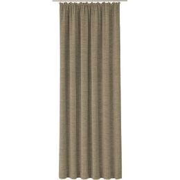 WIRTH Vorhang &raquo;Trondheim B&laquo; Kr&auml;uselband 1 Stk. tlg. nach Ma&szlig; grau Chenille, Polyacryl 325cm, Kr&auml;uselband, 132cm