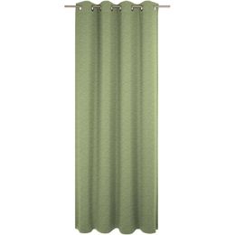 WIRTH Vorhang &raquo;Trondheim B&laquo; &Ouml;sen 1 Stk. tlg. gr&uuml;n Chenille, Polyacryl 375cm, &Ouml;sen, 132cm