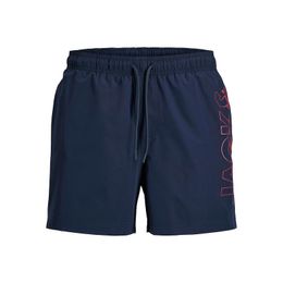 Jack & Jones PlusSize Jack & Jones Plussize Herren Jack & Jones PlusSize Badeshorts &raquo;JPSTMAUI WAVE LOGO SWIM SHORTS SN PLS&laquo; Kunstfaser, mit elastischem Bund, normal 