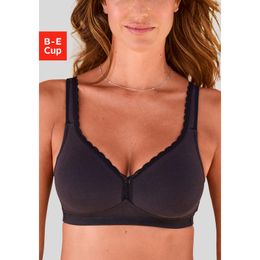 petite fleur by Lascana Entlastungs-BH &raquo;, BH ohne B&uuml;gel, Baumwoll-BH&laquo; Packung, mit breiten, leicht gef&uuml;tterten Tr&auml;gern, bequemer BH, gro&szlig;e Gr&ouml;&szlig;en 90, 