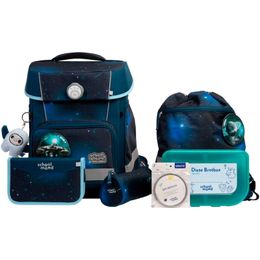 School-Mood Damen School-Mood Schulranzen &raquo;Champion Maxx Pro&laquo; retroreflektierende Fl&auml;chen mit LED-Patchy blau B/H/T: 30cm x 40cm x 23cm