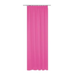 WIRTH Vorhang &raquo;Dim out&laquo; Kr&auml;uselband 1 Stk. tlg. nach Ma&szlig; pink Polyester 295cm, Kr&auml;uselband, 142cm