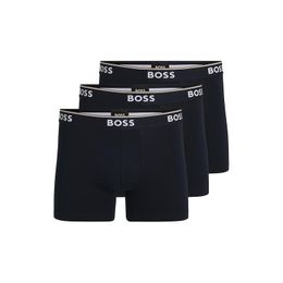 BOSS Herren BOSS Boxer &raquo;Boxer 3 PACK&laquo; mit farblich passendem Webbund schwarz S (48)