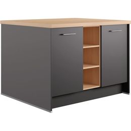 IMPULS K&Uuml;CHEN K&uuml;cheninsel &raquo;Kopenhagen, flexibel stellbar, Schubk&auml;sten mit Soft-Close&laquo; Set, vormontiert, mit Stauraum auf beiden Seiten, Breite 123 cm 