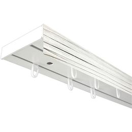 SN DECO GROUP Gardinenschiene &raquo;Vorhangschiene SH mit Blende&laquo; 2 l&auml;ufig-l&auml;ufig Fixma&szlig; wei&szlig; Kunststoff B/L: 510cm, 2 l&auml;ufig