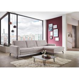 Die PlanBar Ecksofa &raquo;MP-IN20110 L-Form mit Kaltschaum-Polsterung&laquo; optional mit Funktionen erh&auml;ltlich rosa 100% Polyester B/H/T: 302cm x 87cm x 178cm, 