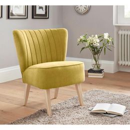 Home Affaire Sessel &raquo;Campi&laquo; in verschiedenen Farben verf&uuml;gbar, frei im Raum stellbar gelb Luxus-Microfaser (100% Polyester) Luxus-Microfaser, Sessel,