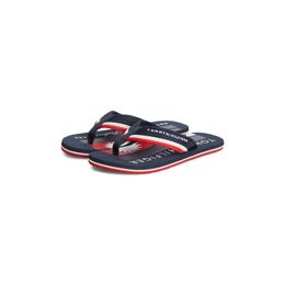 Tommy Hilfiger Herren Zehentrenner &raquo;PATCH HILFIGER BEACH SANDAL&laquo; Sommerschuh, Strandschuh mit gestreifter Bandage 41