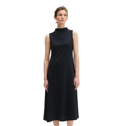 Marc O'Polo MARC O'POLO Damen Jerseykleiddeep night blau, Gr. M, Web, Obermaterial: 68% Viskose, 32% Polyester, Kleider, fitted aus flie&szlig;endem Soft-Touch-Jersey