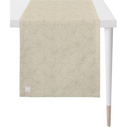 Apelt Tischl&auml;ufer &raquo;3961 Outdoor, Sommerdeko, Sommer&laquo; Jacquardgewebe beige Polyester, Viskose B/L: 46cm x 135cm, 1 Stk., rechteckig