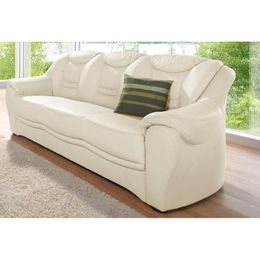 Sit & More sit&more 3-Sitzer &raquo;Bansin&laquo; inklusive Federkern wei&szlig; Luxus-Microfaser ALTARA NUBUCK (100% Polyester);SOFTLUX -Kunstleder;NaturLEDER (echtes Rindsleder)