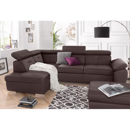 exxpo - sofa fashion Ecksofa &raquo;Spring, super bequem und komfortabel mit Armteil- und Kopfteilfunktion&laquo; wahlweise mit Bettfunktion und Bettkasten, L-