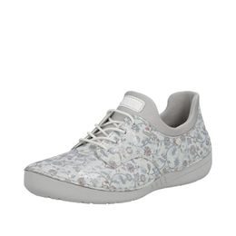 Rieker Damen Slip-On Sneaker Slipper, Halbschuh, Freizeitschuh mit floraler Musterung bunt 39