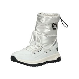 Damen Schn&uuml;rstiefelette "Dockers by Gerli Stiefelette Textil", Dockers by Gerli, Gr. 39, wei&szlig;, Textil, Schuhe