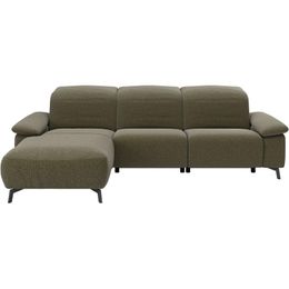Musterring Ecksofa &raquo;MR 370, intelligenter Komfort im modernen Design&laquo; Optionale Relaxfunktion, flexible Kopfteile & klappbare Armlehnen gr&uuml;n 100% Polyester B/H/T