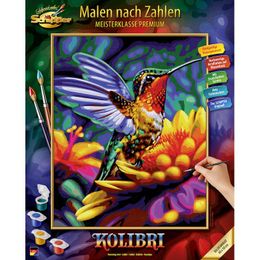 Schipper Malen nach Zahlen &raquo;Meisterklasse Premium, Kolibri&laquo; Made in Germany bunt Einheitsgr&ouml;&szlig;e