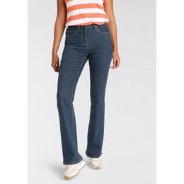 Arizona Damen Bootcut-Jeans hohe Leibh&ouml;he blau 20, K + L Gr