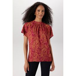 Aniston Selected Damen Aniston SELECTED Kurzarmbluse in extra weiter Form - NEUE KOLLEKTION rot 38