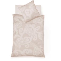Fleuresse Bettw&auml;sche &raquo;Lech 4312&laquo; 2 Stk. Jacquard Flanell, Baumwolle, in Gr. 135x200, 155x220, 200x200cm braun Jacquard-Flanell, Obermaterial: 100% 