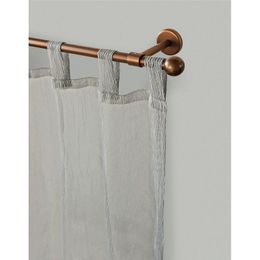 Garesa Gardinenstange &raquo;BOLTI&laquo; &Oslash; 16 mm 1 l&auml;ufig-l&auml;ufig Wunschma&szlig;l&auml;nge Vorhanggarnitur, verl&auml;ngerbar, Wandmontage, ohne Ringe braun Metall B/L: 450cm &Oslash; 