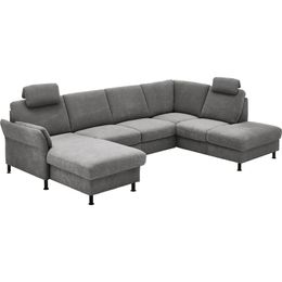 Die PlanBar Wohnlandschaft &raquo;ZE-EM18013 U-Form, Breite 305 cm&laquo; wahlweise mit Kopfst&uuml;tzen und Liegearmlehne 100% Polyester B/H/T: 305cm x 90cm x 200cm, 