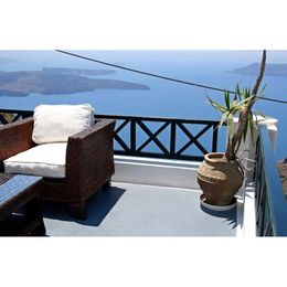 papermoon Fototapete &raquo;Santorini Inselblick&laquo; bunt Vlies B/L: 3m x 2,23m, Bahnen: 6 Stk.
