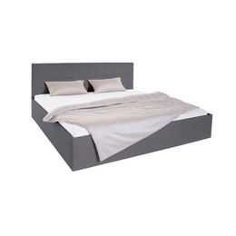 Westfalia Schlafkomfort Polsterbett inkl. Bettkasten bei Ausf&uuml;hrung mit Matratze grau Bezug Bett: 100% Polyester;Bonnell-Federkernmatratze: 51% Polypropylen, 39% Polyester, 