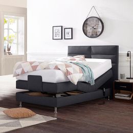 Westfalia Schlafkomfort Boxbett mit Motor in diversen Ausf&uuml;hrungen grau Box und Kopfteil: Feinstrukturstoff (77% Polyester und 23% Viskose);Bezug der Obermatratze: 100% 