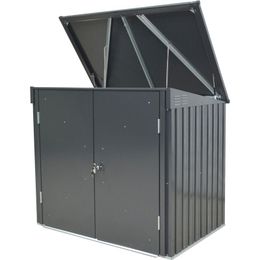 Tepro Aufbewahrungsbox &raquo;Universalbox Store Midi&laquo; BxTxH: 157,5x105x134 cm grau Stahl B/H/T: 157,5cm x 134cm x 105cm