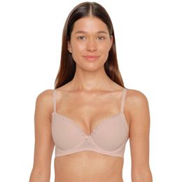SuSa Damen Dirndl-BH &raquo;Wiesn Zauber&laquo; mit B&uuml;gel, Mikrofaser, elastisch, weich beige 70, Cup A Trachtenmode