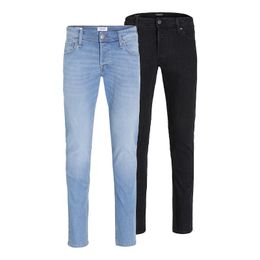 Jack & Jones Jack & Jones Herren Slim-fit-Jeans &raquo;JJIGLENN JJORIGINAL SQ 356/330 2 PK MP&laquo; Packung, 2 tlg. schwarz-wei&szlig; 30, L&auml;nge 34