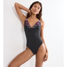 Triumph Damen Badeanzug &raquo;Summer Tropics OP 02&laquo; weich und formend schwarz 44, Cup C
