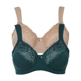 bonprix Damen bonprix Minimizer-BH &raquo;Minimizer-BH mit gepolsterten Tr&auml;gern (2er Pack)&laquo; Packung, 2 Stk. mit gepolsterten Tr&auml;gern, Minimizer-Passform, 