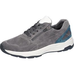 Waldl&auml;ufer Waldl&auml;ufer Herren Sneaker &raquo;H-TOM&laquo; Schn&uuml;rschuh, Halbschuh mit seitlichem Rei&szlig;verschluss, H-Weite grau 10 (44,5)