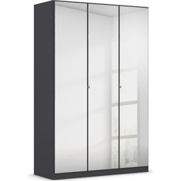 Rauch Dreht&uuml;renschrank &raquo;Reflect&laquo; mit Spiegelfront, inkl. praktischer Inneneinteilung grau Holzwerkstoff B/H/T: 136cm x 210cm x 54cm