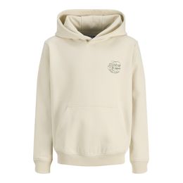 Jack & Jones Jack & Jones Junior Sweatshirt 'Niagara' Jungen Gr&ouml;&szlig;e 152 creme / dunkelgr&uuml;n