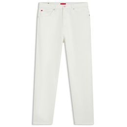 Hugo Herren Hugo 5-Pocket-Jeans &raquo;Hugo 838&laquo; Relaxed Fit, reine Baumwolle wei&szlig; 36, L&auml;nge 34