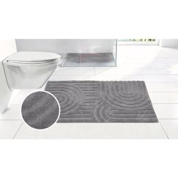 OTTO home Badematte &raquo;Zen, Badvorleger, Badezimmer Teppich, Duschvorleger&laquo; H&ouml;he 10 mm rutschhemmend beschichtet fu&szlig;bodenheizungsgeeignet schnell 