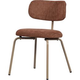 Woood Esszimmerstuhl &raquo;Travis Webstoff mit schlankem Metallgestell, H 75 x B 48 x T 53 cm&laquo; () (Set, 2 St)Tragkraft 120 kg, Geringe Verschlei&szlig;festigkeit