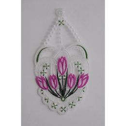 Stickereien Plauen Fensterbild &raquo;Krokusse&laquo; bunt Polyester B/L: 15cm x 27cm