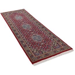 Theko Orientteppich &raquo;Benares Bidjar, handgekn&uuml;pft&laquo; rechteckig 12 mm H&ouml;he reine Wolle, mit Fransen, auch als L&auml;ufer, Wohnzimmer rot Schurwolle B : 80cm
