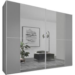 STAUD Schwebet&uuml;renschrank &raquo;Sonett 220, Made in Germany&laquo; mit vier verschiedenen Ausstattungsvarianten grau Holzwerkstoff Hellgrau, B/H/T: 270cm x 222cm