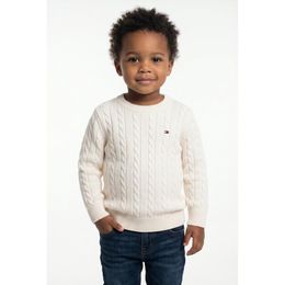 Tommy Hilfiger Herren Strickpullover Regular fit, f&uuml;r Kinder bis 16 Jahre beige 4 (104)