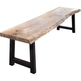 Home Affaire Bank &raquo;Tristan&laquo; aus Massivholz Eiche beige B/H/T: 180cm x 45cm x 38cm