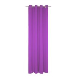 WIRTH Vorhang &raquo;Dim out&laquo; &Ouml;sen 1 Stk. tlg. nach Ma&szlig; lila Polyester 255cm, &Ouml;sen, 142cm