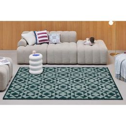 Wecon Home Teppich &raquo;Downtown&laquo; rechteckig 10 mm H&ouml;he handgefertigt, pflegeleicht, Fasermix, Wohnzimmer, Schlafzimmer bunt Schurwolle B : 200cm 1 Stk., 